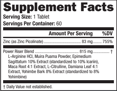 Men’s Power Riser (60 Tablets) | Boston Biohealth